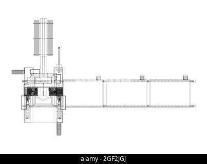 Oil rig. Orthography vector Stock Vector Image & Art - Alamy