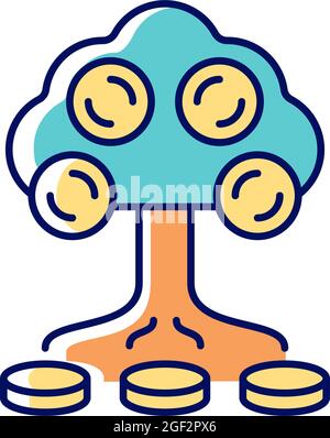 Investing RGB color icon Stock Vector Image & Art - Alamy