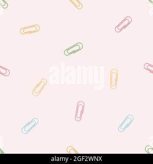 school paper clip flat style icon vector illustration design Stock ...