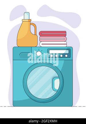 pink washing machine appliance icon Stock Vector Image & Art - Alamy