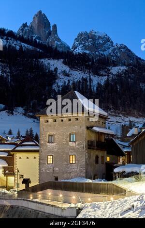 The Pozza tower is a 17th century building in the village of Pozza di ...