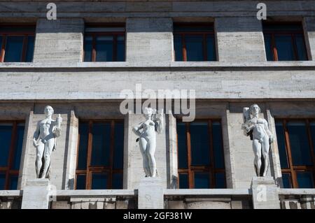 Municipal Library of Prague on Marianske Square in Prague. The first ...