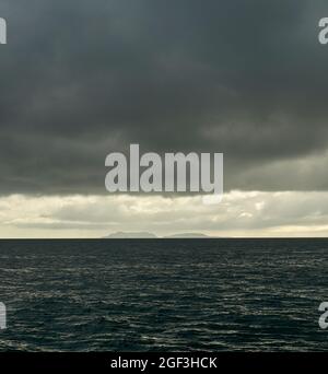 The Shiant Isles as seen from a boat on a day trip to visit them Stock ...