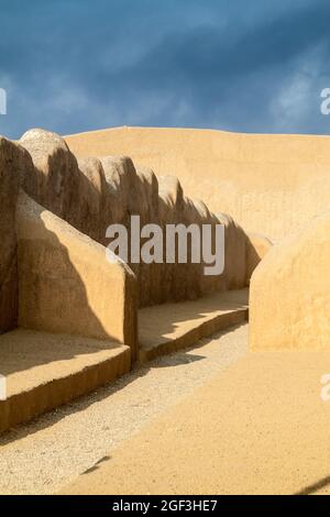 Peru, Chan Chan is the largest pre-Columbian city in the Americas and ...