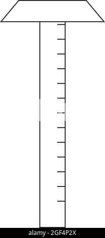 Illustration of a Technical Square Ruler for Measuring and Precision ...