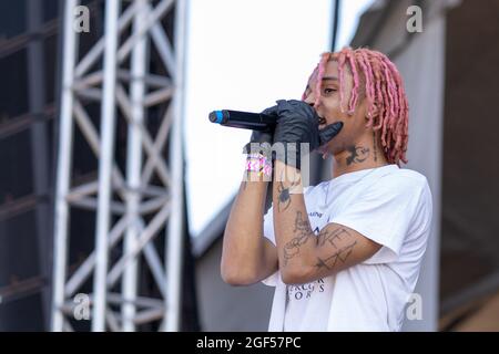 SoFaygo (Andre Dontrel Burt) during the Lyrical Lemonade Summer Smash ...