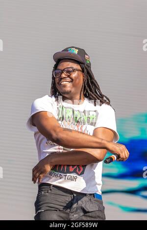Rapper Lucki (Lucki Camel Jr.) during the Juice WRLD Day 'Fighting ...