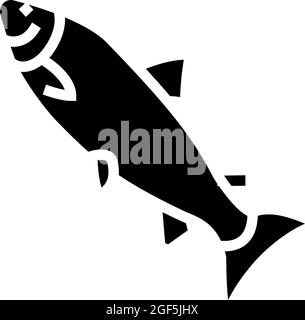 crucian carp glyph icon vector illustration Stock Vector Image & Art ...