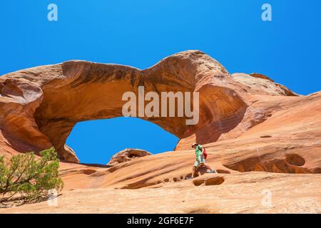 Natural arches formation in Colorado, USA Stock Photo - Alamy