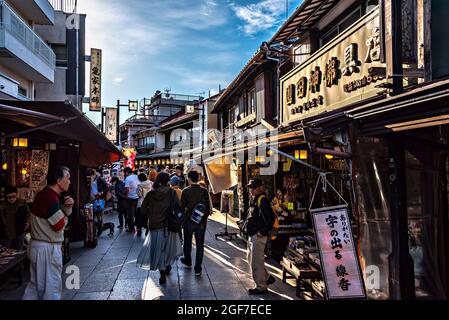 japan, tokyo, the main street of the neighborhood ginza, 1954 Stock ...