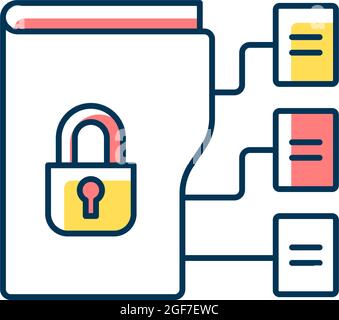 Data classification RGB color icon for dark theme Stock Vector Image ...