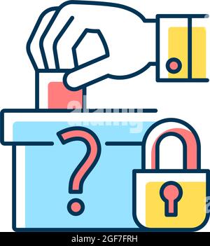 Protect political affiliation RGB color icon for dark theme Stock ...