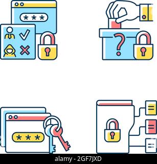 Data classification RGB color icon Stock Vector Image & Art - Alamy