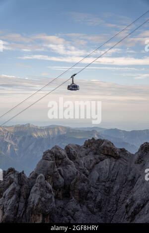 Tyrolean Zugspitzbahn, Zugspitze, Ehrwald, Tyrol, Austria Stock Photo ...