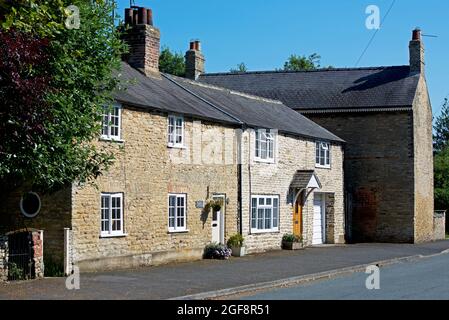 Houses in the village of Hotham, East Yorkshire, England UK Stock Photo ...