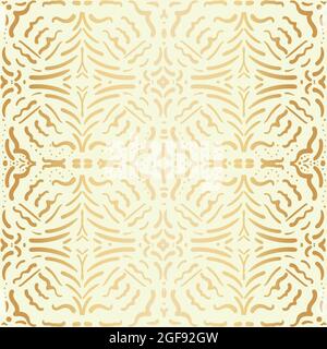 Gold foil moorish style geometric vector seamless pattern background ...