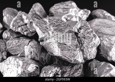 pure cobalt nugget, chemical element used in civil construction Stock ...