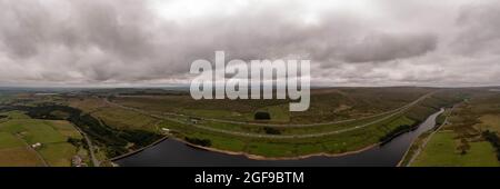 Rishworth Moor Motorway Ainley Top M62 Stott Hall Farm Aerial Birds Eye ...