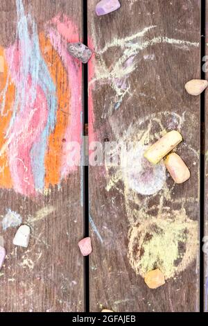 Kids chalk art Stock Photo - Alamy