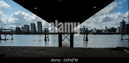 Woolwich Old Pier Stock Photo - Alamy