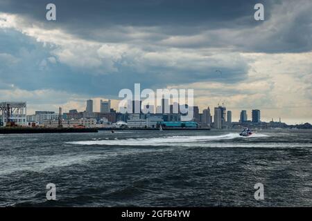 BOSTON, UNITED STATES - Jul 27, 2021: A beautiful view of the Codzilla ...