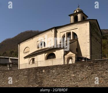Chapel in the Italian part of the Swiss canton of Grisons Stock Photo ...
