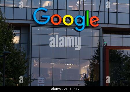 Seattle, USA. 24 Aug, 2021. The Google technology Headquarters in South ...