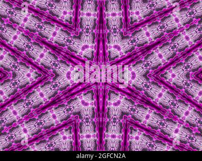 Bright glowing starry blue kaleidoscope. LED show. Laser fractal ...