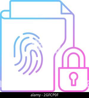 Sensitive information protection linear icon Stock Vector Image & Art ...