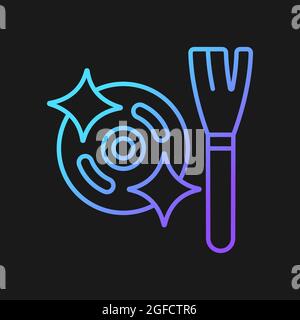 Clean motor after use gradient linear vector manual label icon Stock ...