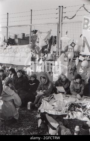 'Embrace the Base' day of action Greenham Common Womens Peace Camp 12 ...