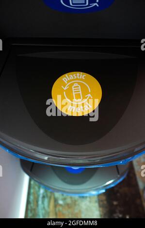 a recyclable garbage bag with kitchen waste (spoiled food, trimmings ...