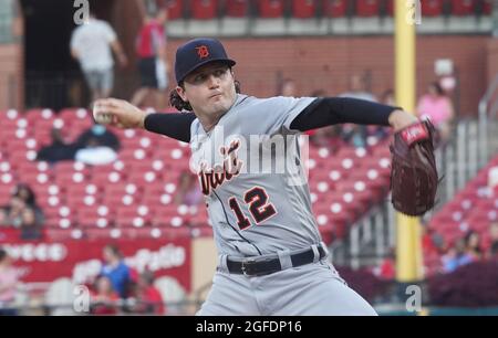 Detroit Tigers starting pitcher Casey Mize throws during the first ...