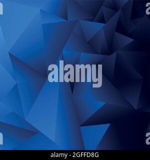 Abstract blue gradient triangles of different sizes - Vector illustration Stock Vector Image ...