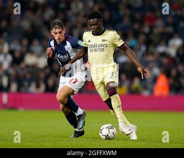 Tom Fellows of West Bromwich Albion and Ryan Fraser of Southampton ...