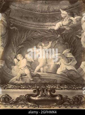 Fresco portraying angels, Italy 1880s Stock Photo - Alamy