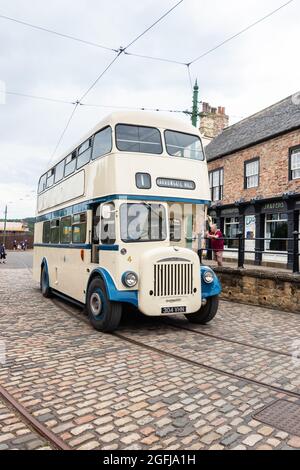 A 1960s vintage double decker Daimler bus as supplied to Darlington ...