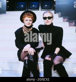 Humpe und Humpe, die Pop Sängerinnen und Schwestern Inga und Annette ...