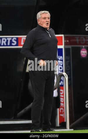 Steve Bruce, manager of Newcastle United during the Premier League ...