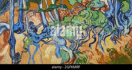 Tree Roots 1890 Vincent van Gogh 1853 - 1890 Dutch Netherlands Post ...