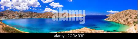 The beautiful and picturesque village of Ios cyclades Greece also known ...