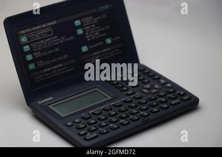 Casio made a digital diary to store notes and phone numbers. Vintage ...