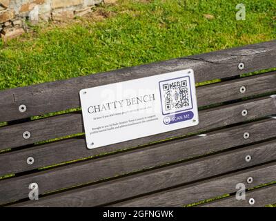 chatty bench, chatty, bench, seat, encourage, tackle, loneliness ...