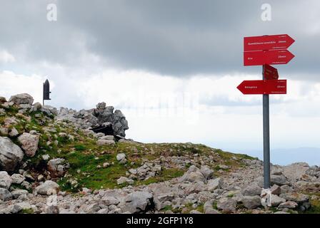 Slovenia, mount Batognica (monte Rosso). The mountain was the field of ...