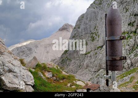 Slovenia, mount Batognica (monte Rosso). The mountain was the field of ...