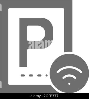 Smart Parking icon. Simple element from smart devices icons collection ...