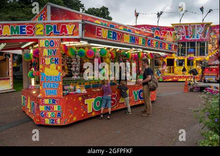 Mobile funfair held every year in Chapel field gardens in Norwich ...
