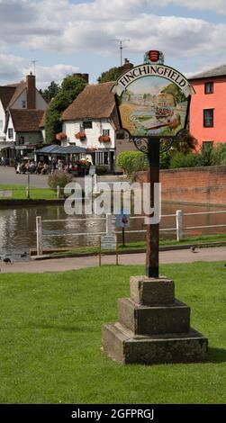 Village sign, Finchingfield, Essex Stock Photo - Alamy
