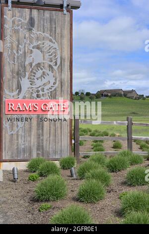 The Ram's Gate winery, Sonoma CA Stock Photo - Alamy
