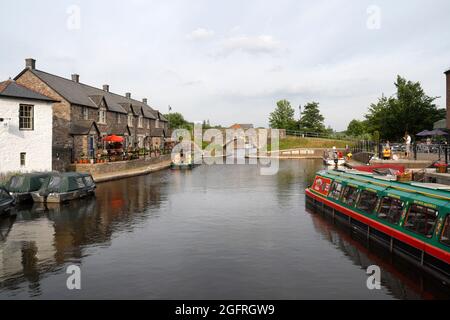 Brecon canal basin wharf in Wales UK, the former weights and measures ...